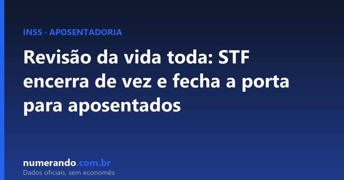Revisão da Vida Toda: STF Encerra de Vez (7 a 3) | Numerando | Numerando